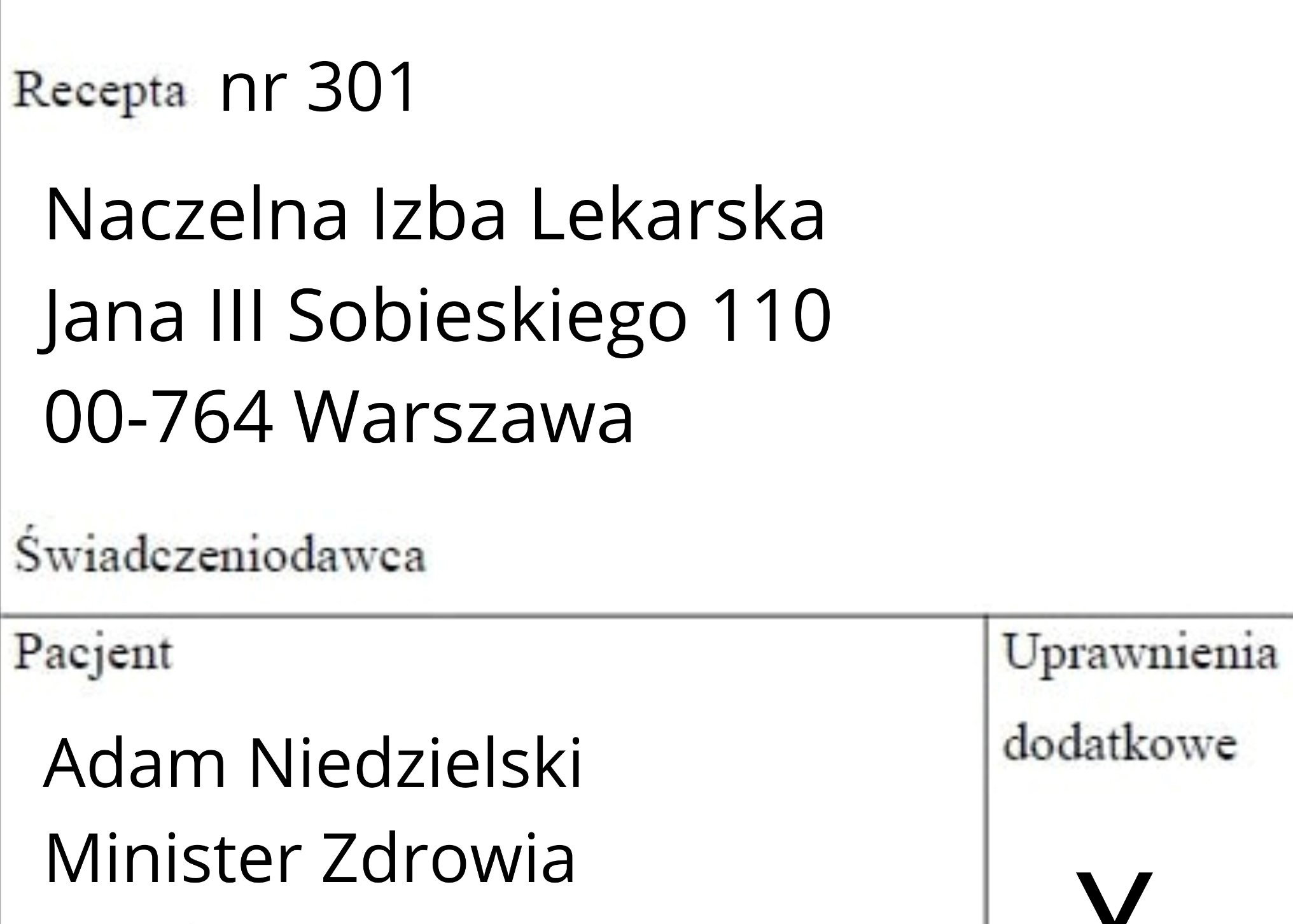 NIL wystawia receptę ministrowi zdrowia. O co chodzi? - Gazeta Lekarska